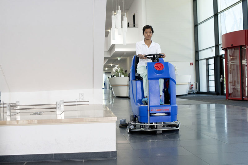 Industrial floor cleaner ARA 80 I BM 100 and scrubber
