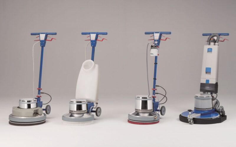 Floor polishing machine E400S and single-disc cleaning machine