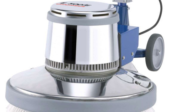 Single disc scrubbing machine E500E and stone cleaning machine
