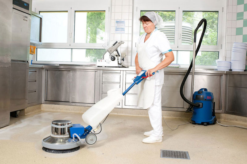 Commercial floor buffer Duo Speed and hard floor cleaning machine