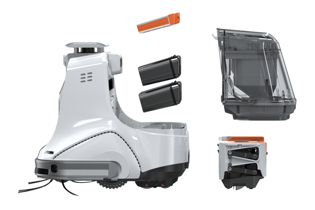 Zaco X 1000 Autonomer Kehrsaugroboter